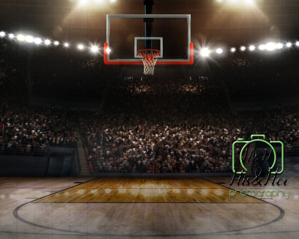 The Basketball Court Digital Background Digital Backdrop - Etsy