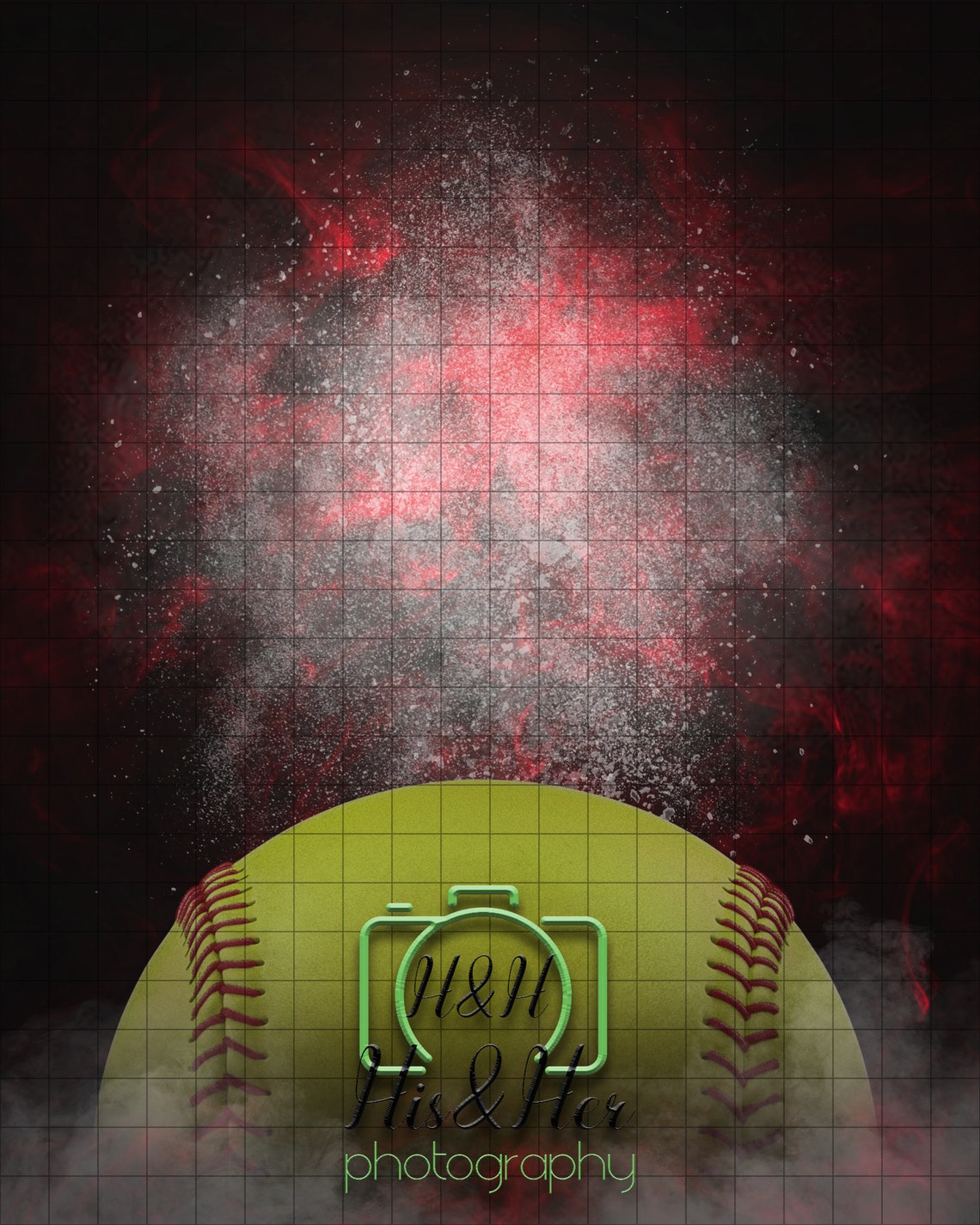 Softball Sports Explosion Digital Background Digital - Etsy