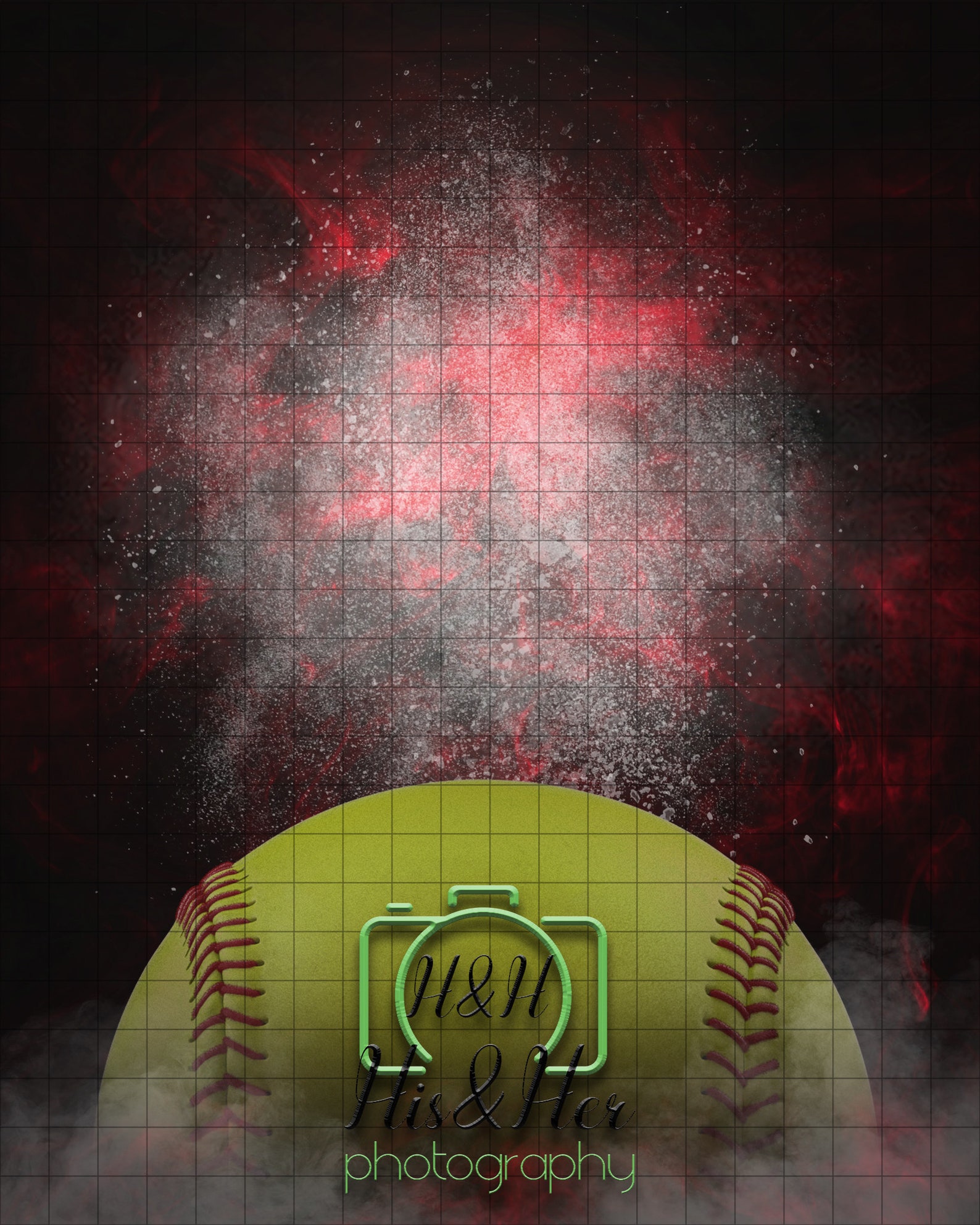 Softball Sports Explosion Digital Background Digital - Etsy