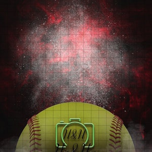 Softball Sports Explosion, Digital Background, Digital Backdrop ...