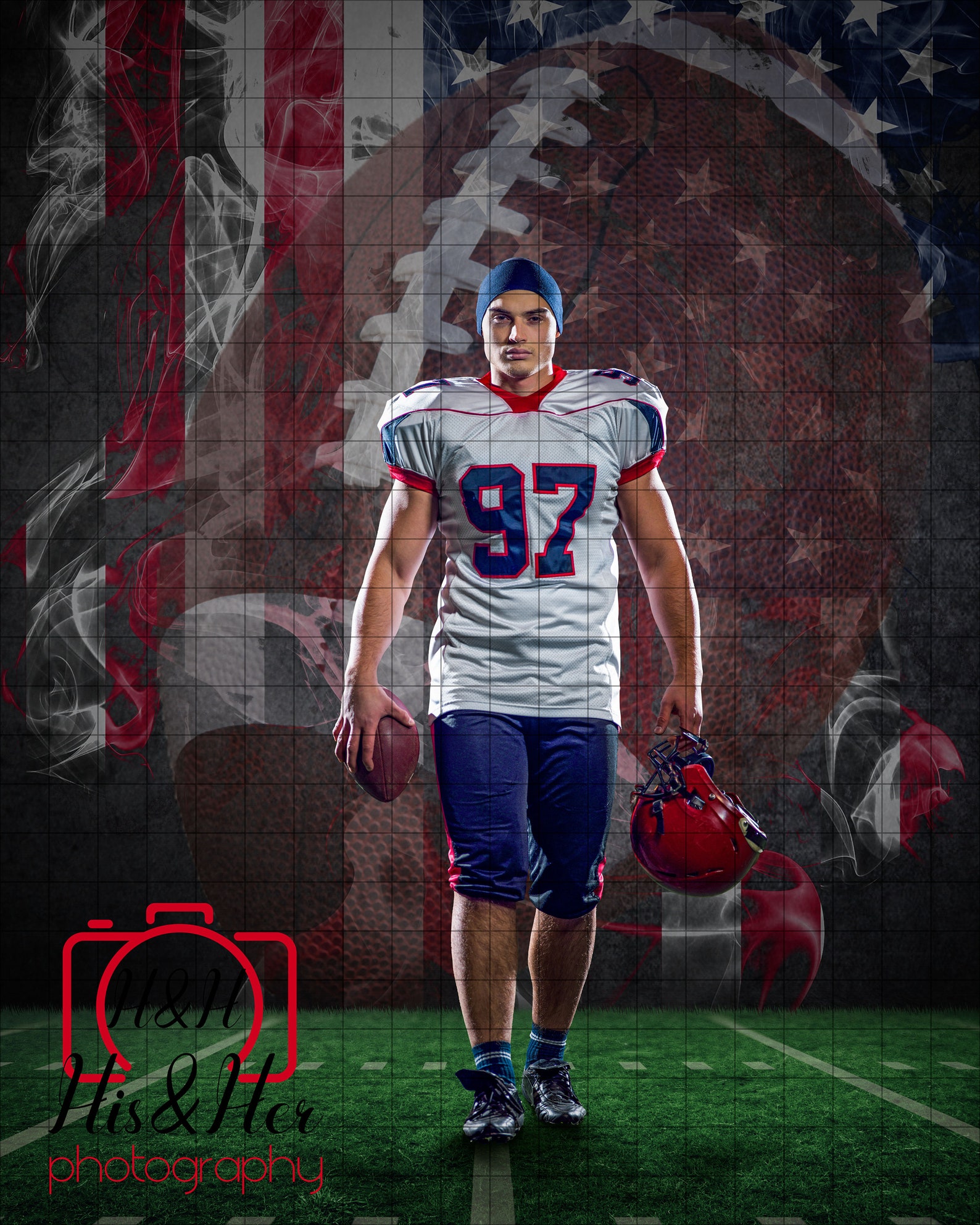 Football American Pride, Digital Background, Digital Backdrop, Digital ...