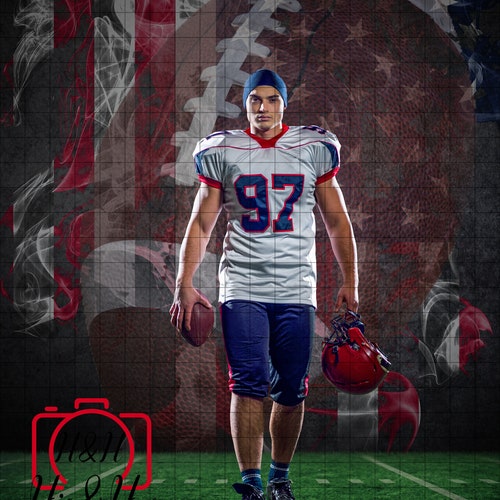 American Football Backdrop Sport Background Digital | Etsy
