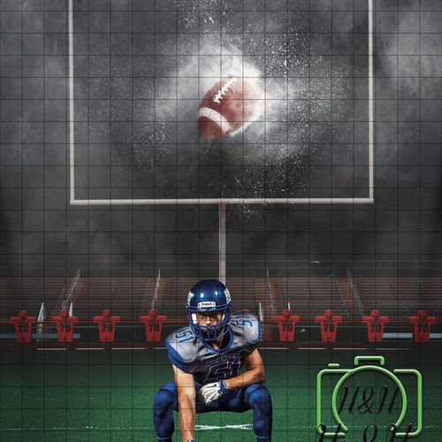 Football Touchdown Explosion Digital Background Digital - Etsy