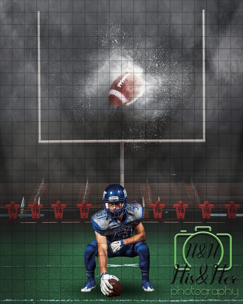 Football Explosion Digital Background Digital Backdrop - Etsy