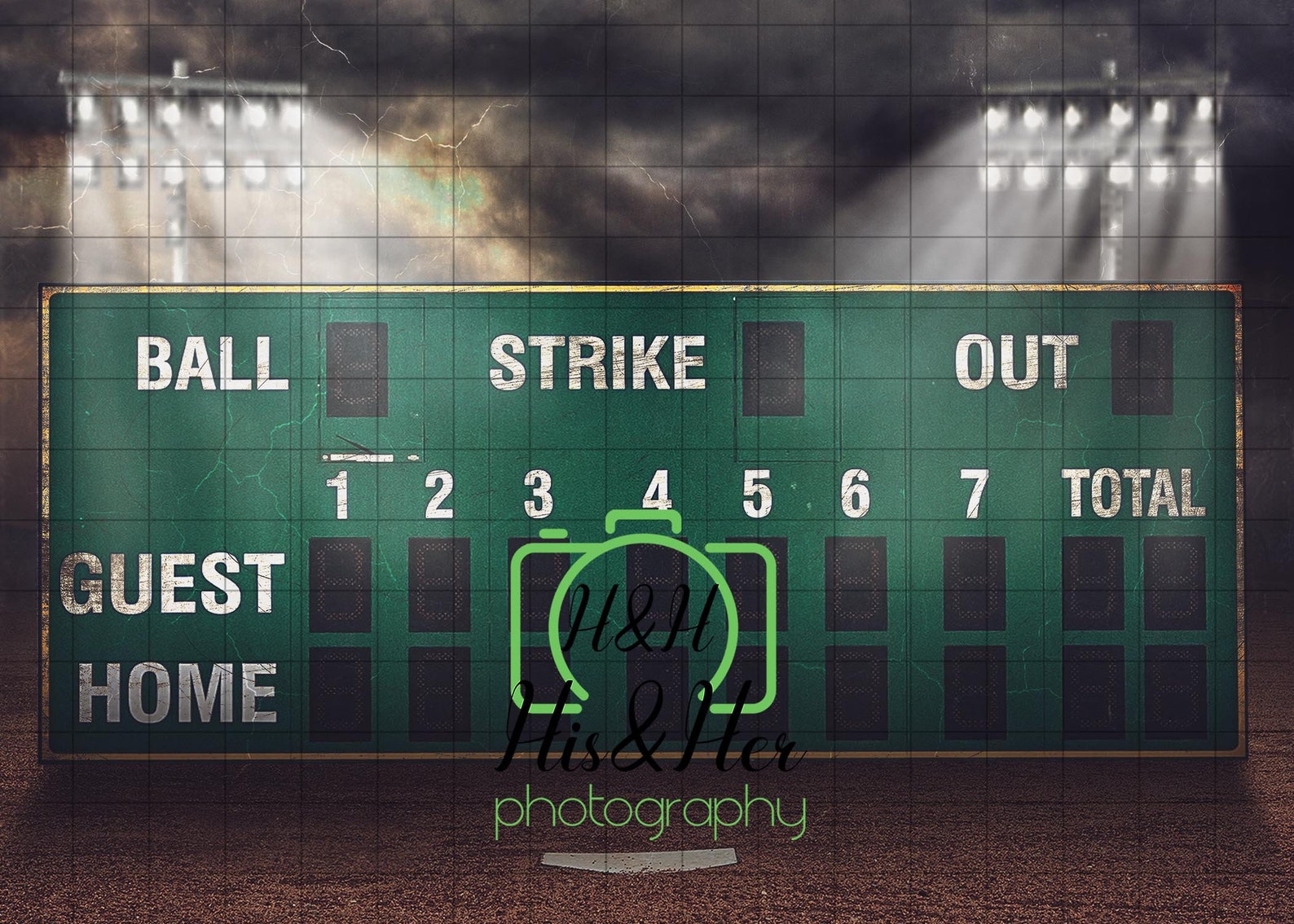 Sports Score Board Digital Background in Three Sizes 16x20 - Etsy