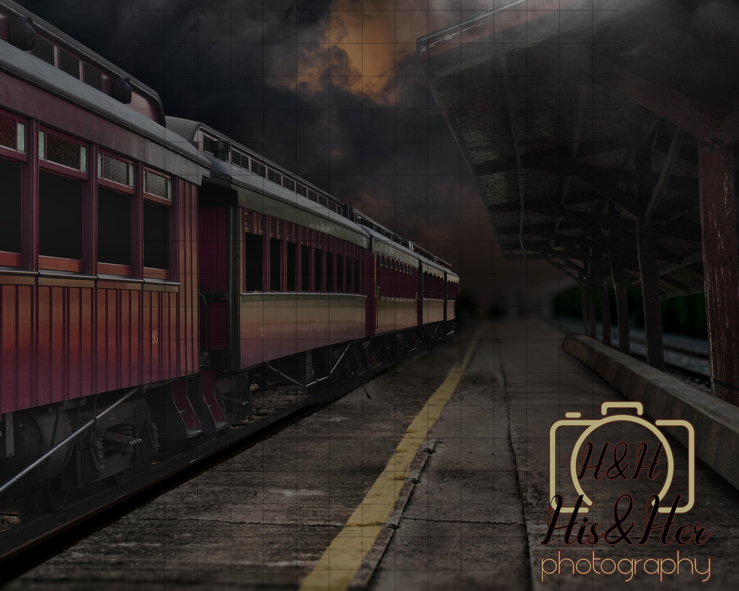 Train Station Digital Background Digital Backdrop/Digital | Etsy