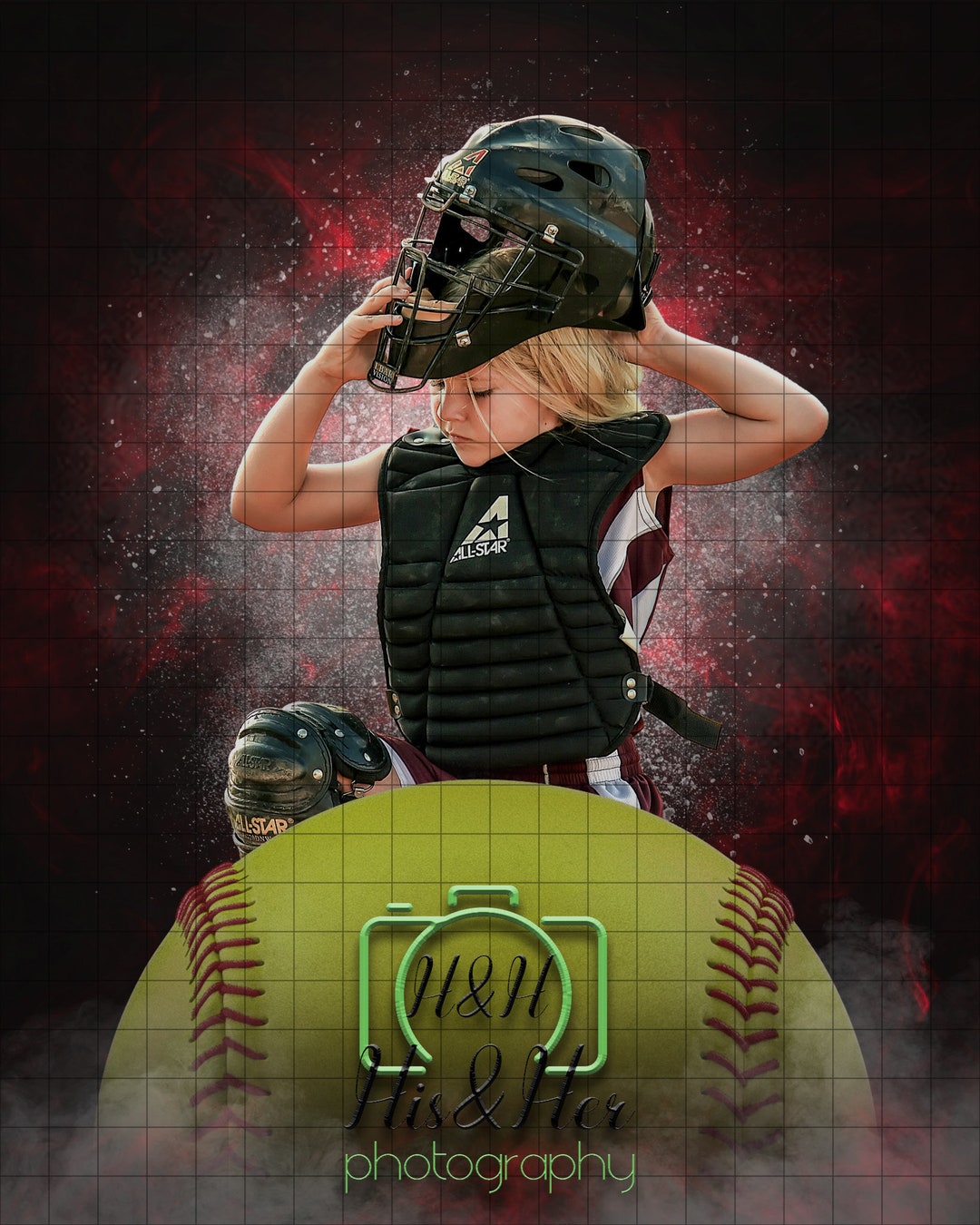 Softball Sports Explosion, Digital Background, Digital Backdrop ...