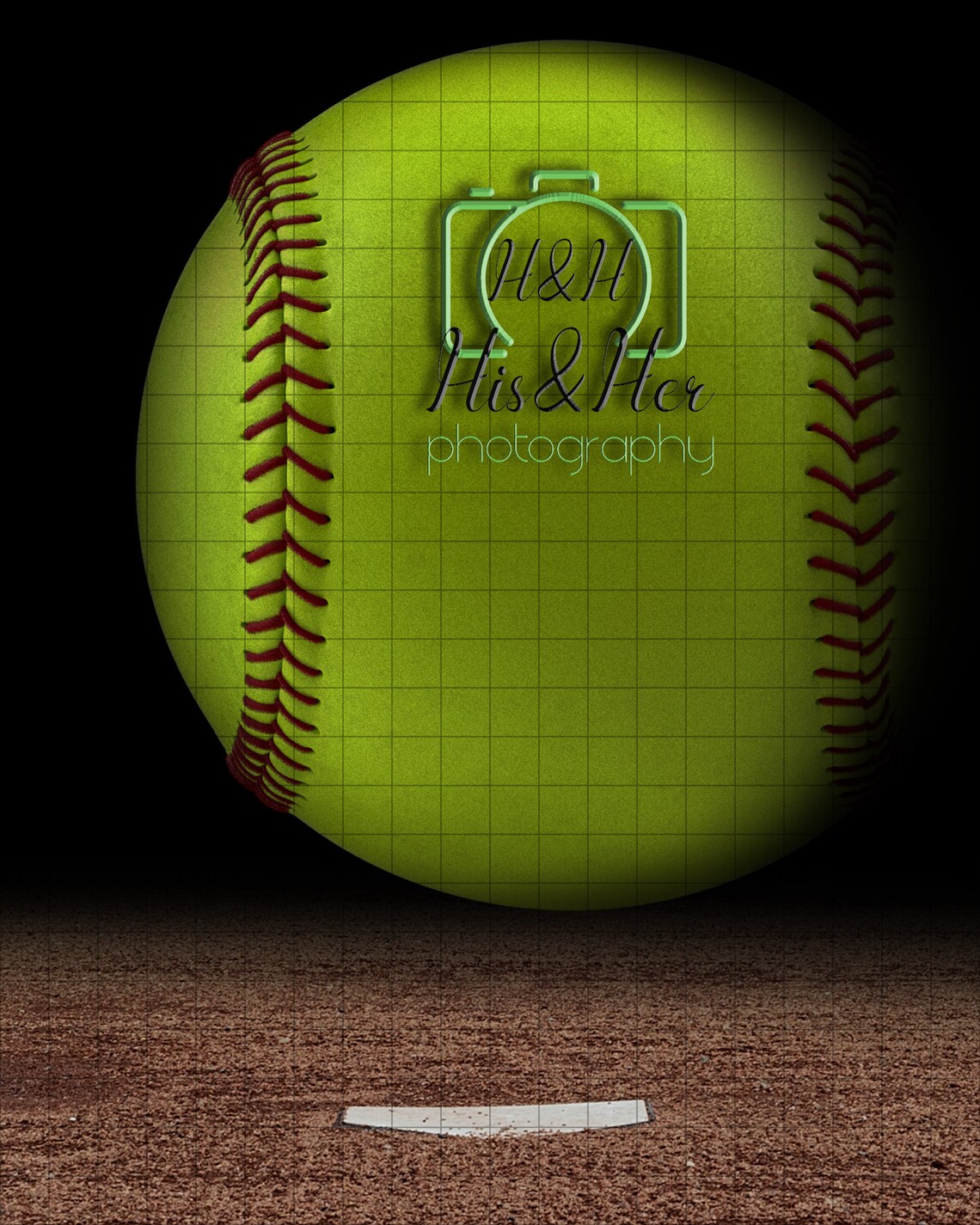 Softball Player Portrait, Digital Background, Digital Backdrop, Digital ...