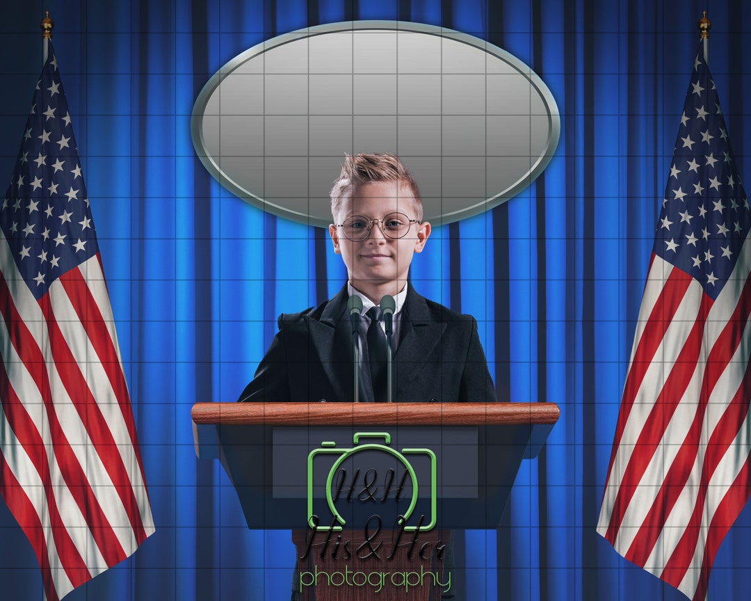 Political Podium, Digital Background, Digital Backdrop, Digital ...
