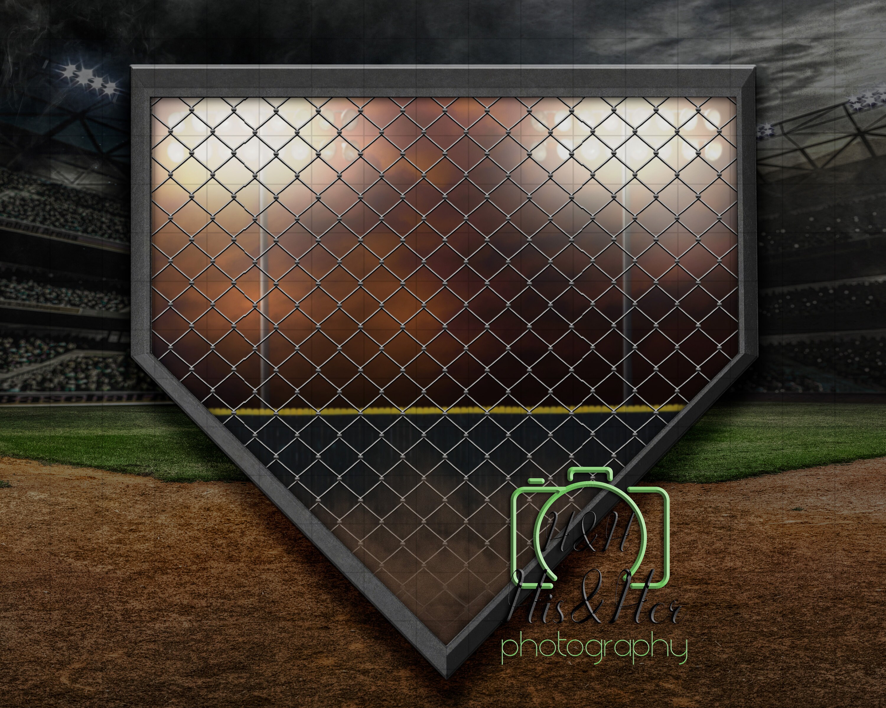 Baseball Chain Link Fence Background