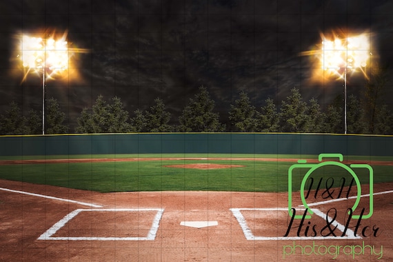Softball Field At Night Backgrounds