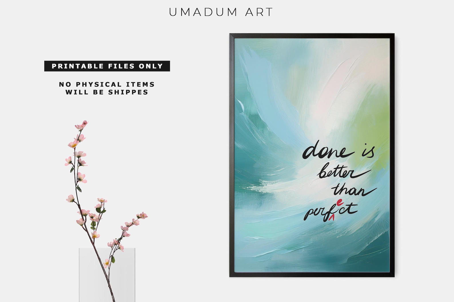 Positive Quote Art Colorful Abstracts Motivational Print Self-love ...