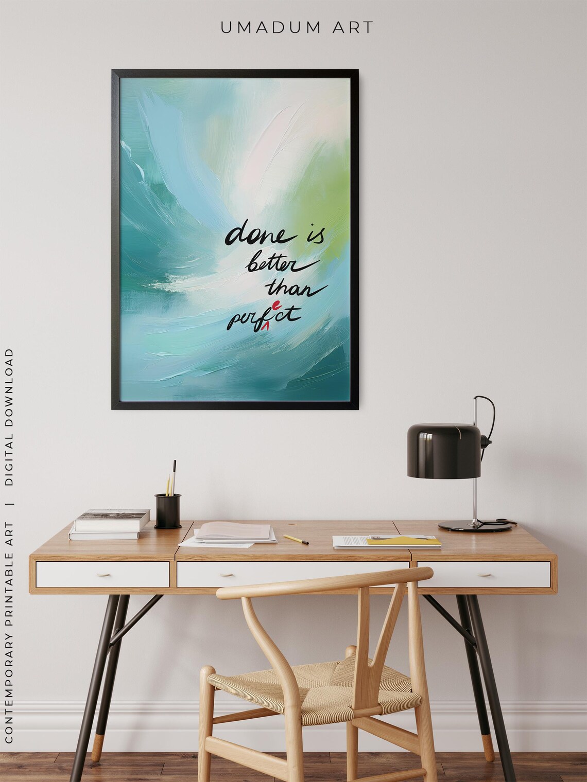 Positive Quote Art Colorful Abstracts Motivational Print Self-love ...