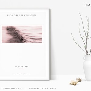 Mauve Purple Poster Abstract Minimalist Neutral Wall Print Natural ...
