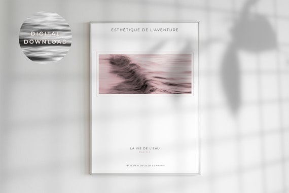 Mauve Purple Poster Abstract Minimalist Neutral Wall Print - Etsy