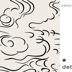 Japandi Cloud Print Abstract Line Art Beige Printable Art Organic ...