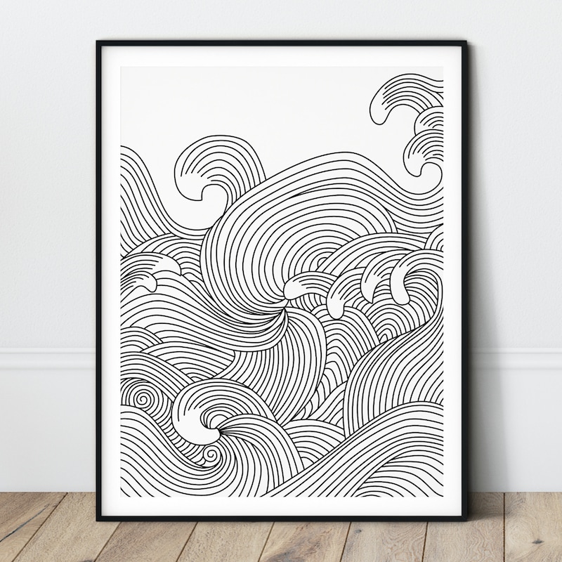 Abstract Waves - Etsy