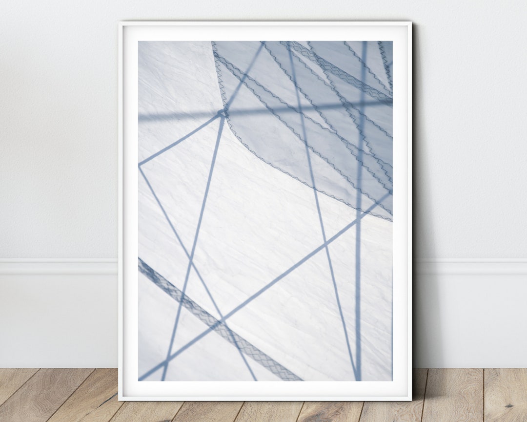 Light Blue Art Print Printable Sail Art Nautical Photography Minimalist ...