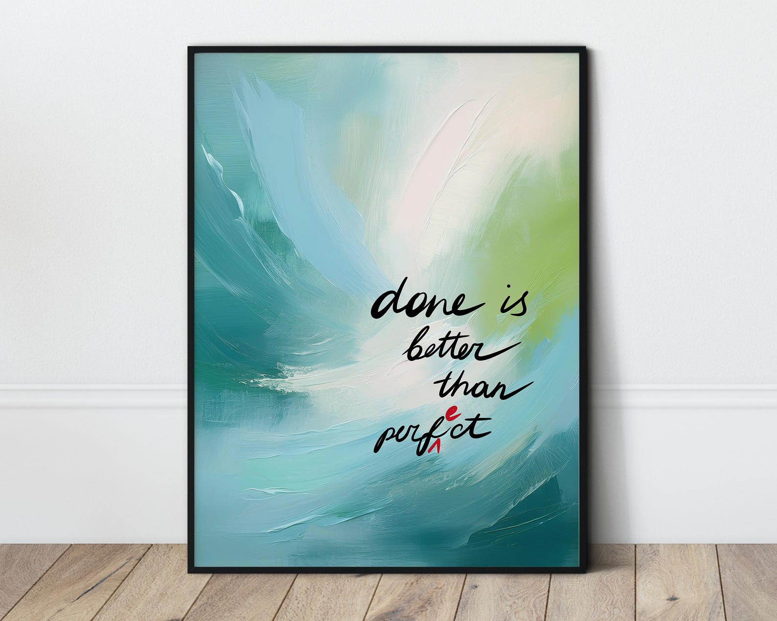 Positive Quote Art Colorful Abstracts Motivational Print Self-love ...
