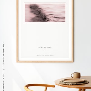 Mauve Purple Poster Abstract Minimalist Neutral Wall Print Natural ...