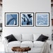 Yacht Print Set of 3 Sailing Photography Navy Blue Wall Decor Nautical ...