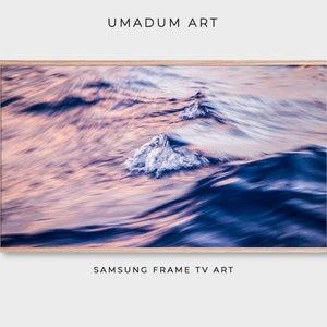 Ocean Art for TV Samsung Frame Tv Art Abstract Ocean Waves - Etsy