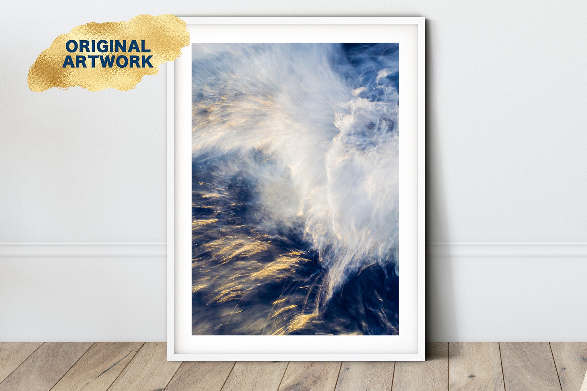 Abstract Ocean Poster Printable Abstract Art Oversized Art - Etsy
