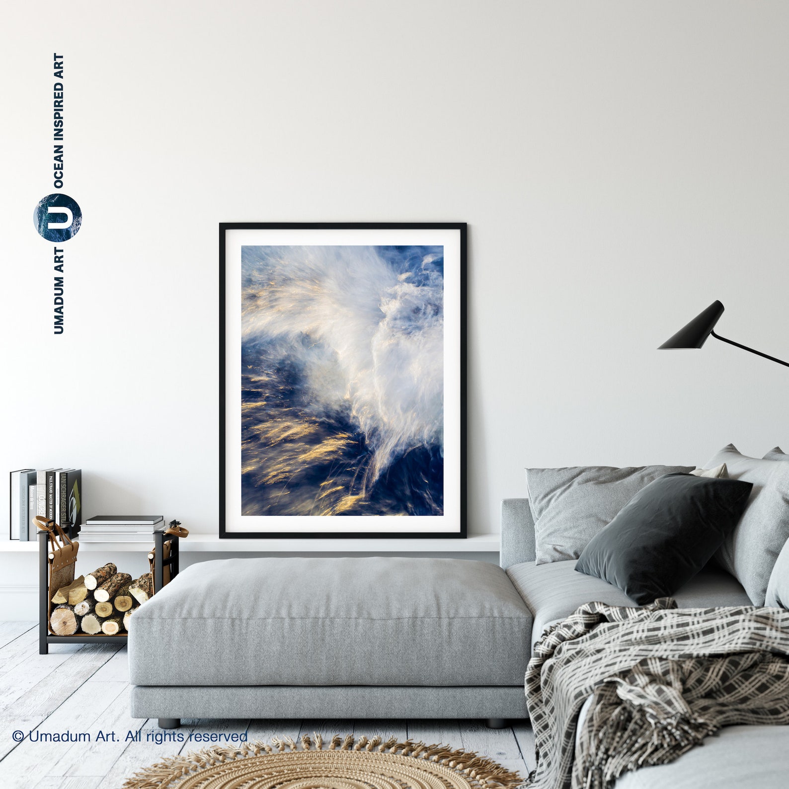 Abstract Ocean Poster, Printable Abstract Art, Oversized Art Print ...