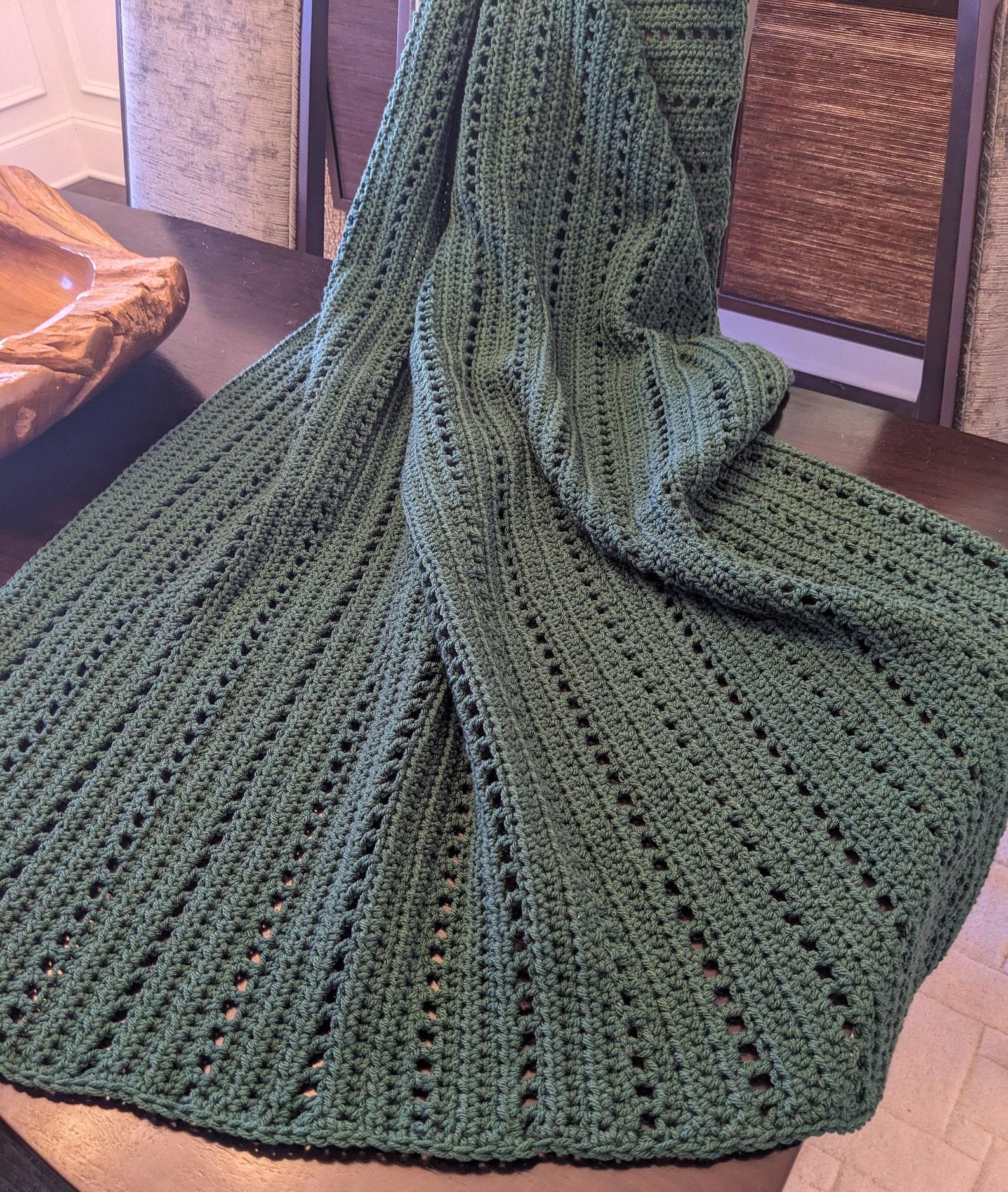 Forest Green Throw, Forest Green Blanket, Hunter Green, Dark Green ...