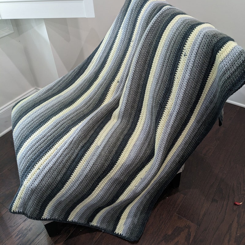 Striped Afghan - Etsy