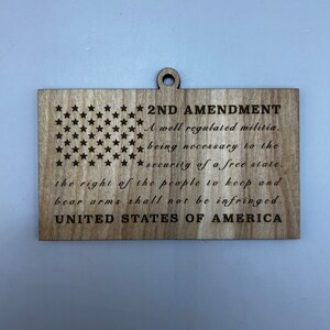 2nd Amendment Flag Christmas Ornament, Patriotic Ornament, Christmas ...