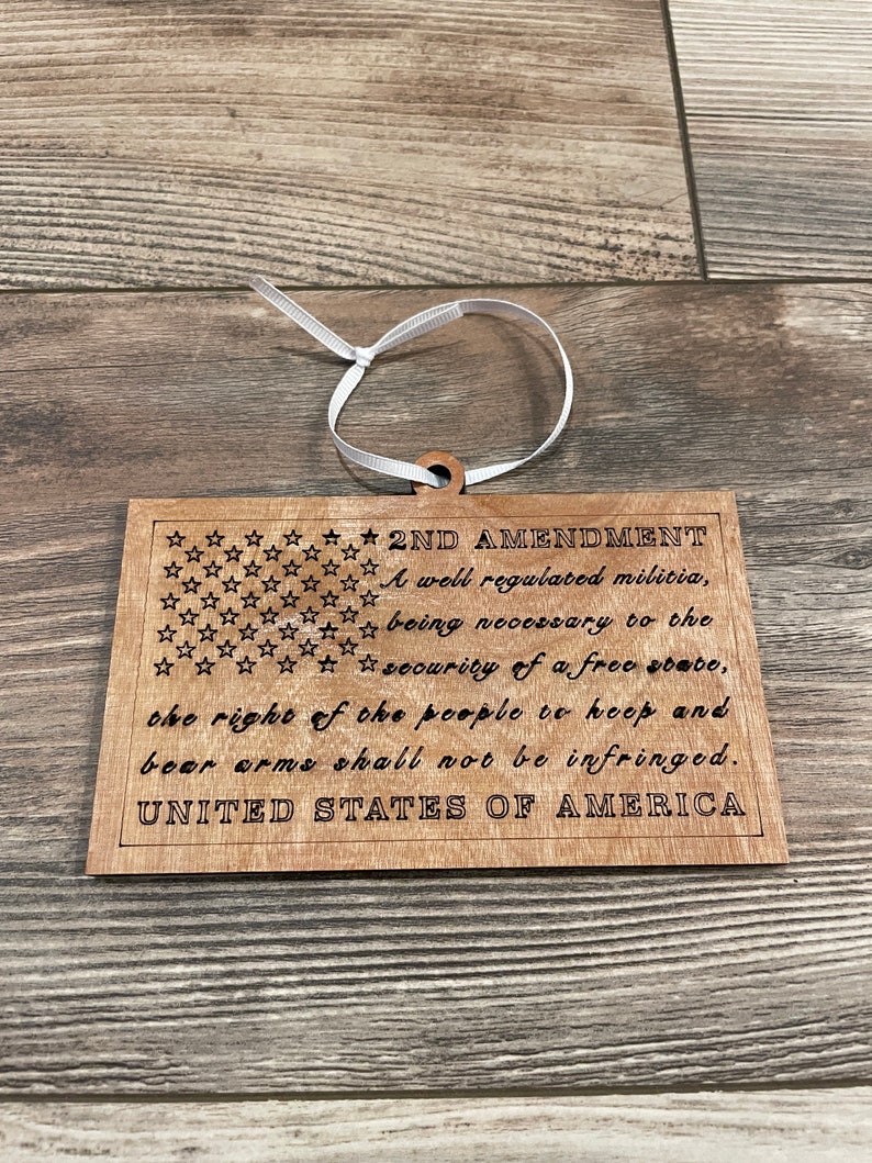 2nd Amendment Flag Christmas Ornament Patriotic Ornament - Etsy