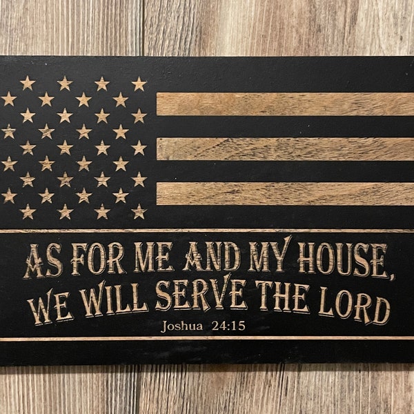 American Flag Scripture - Etsy
