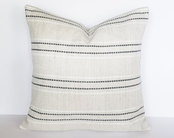 Gray Stripe Pillow | Etsy