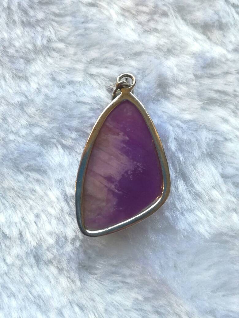 Natural Sugilite Pendant, Translucent Untreated Sugilite Necklace - Etsy