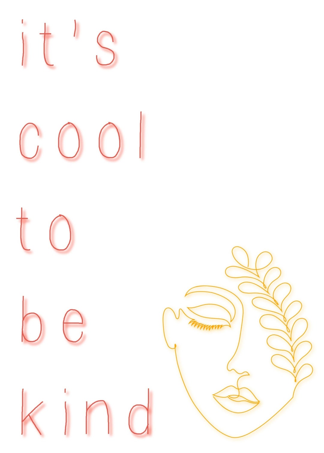 It's Cool to Be Kind Poster - Etsy