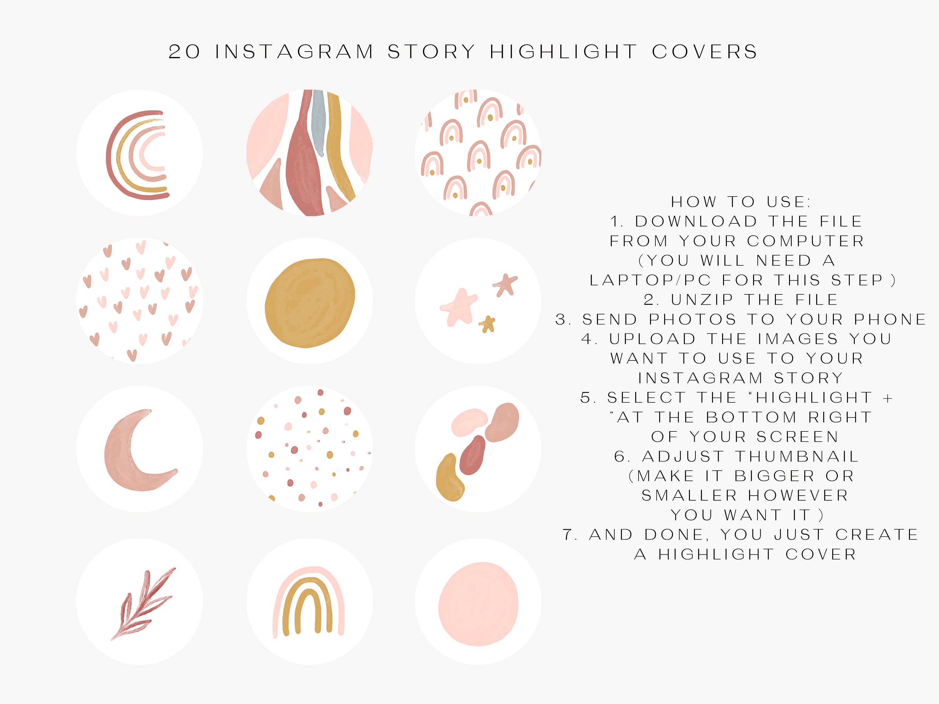 Instagram Highlight Cover Highlight Cover Icons Social | Etsy