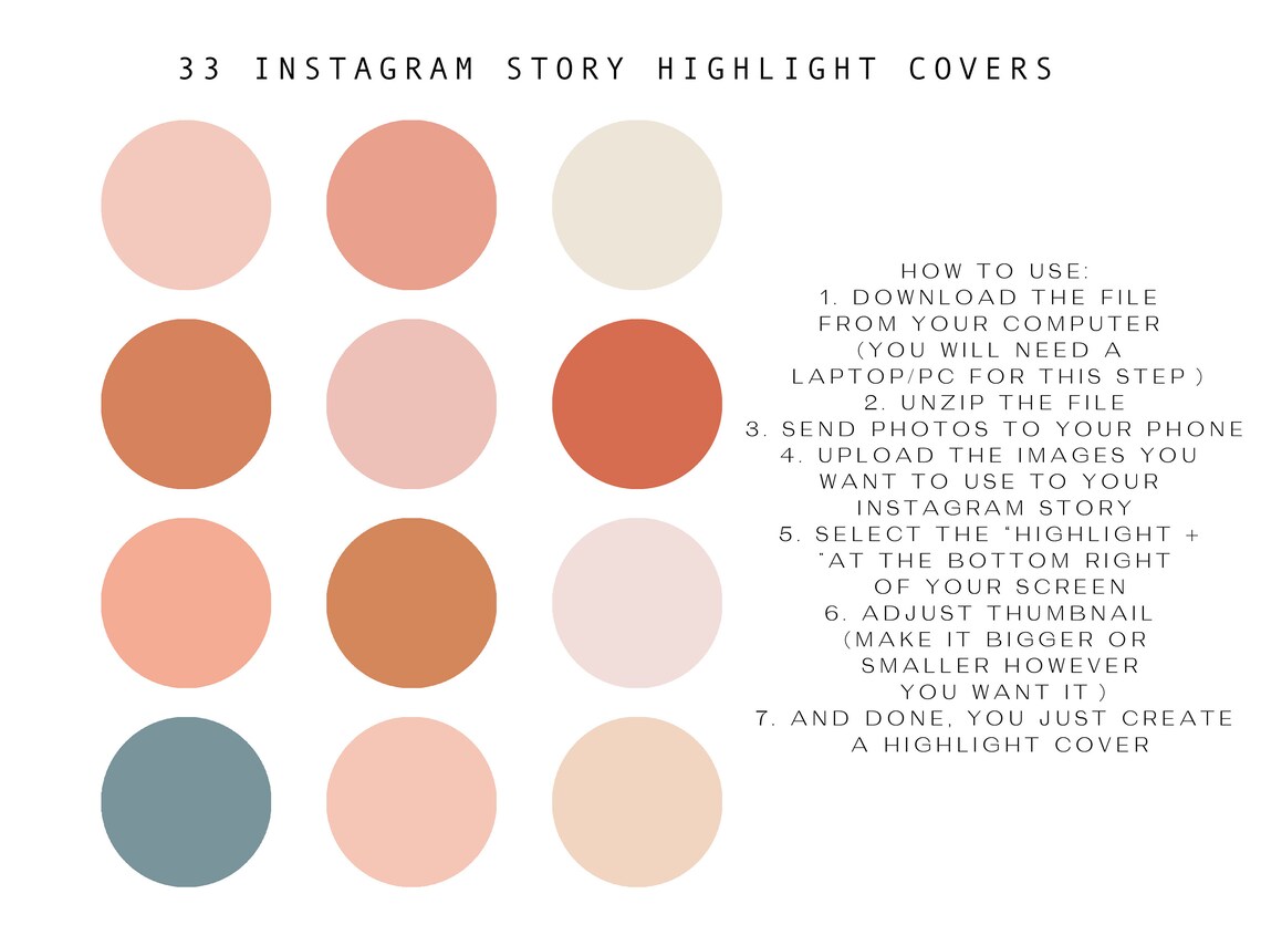33 Solid Instagram Highlight Cover Solid Colors Highlight - Etsy