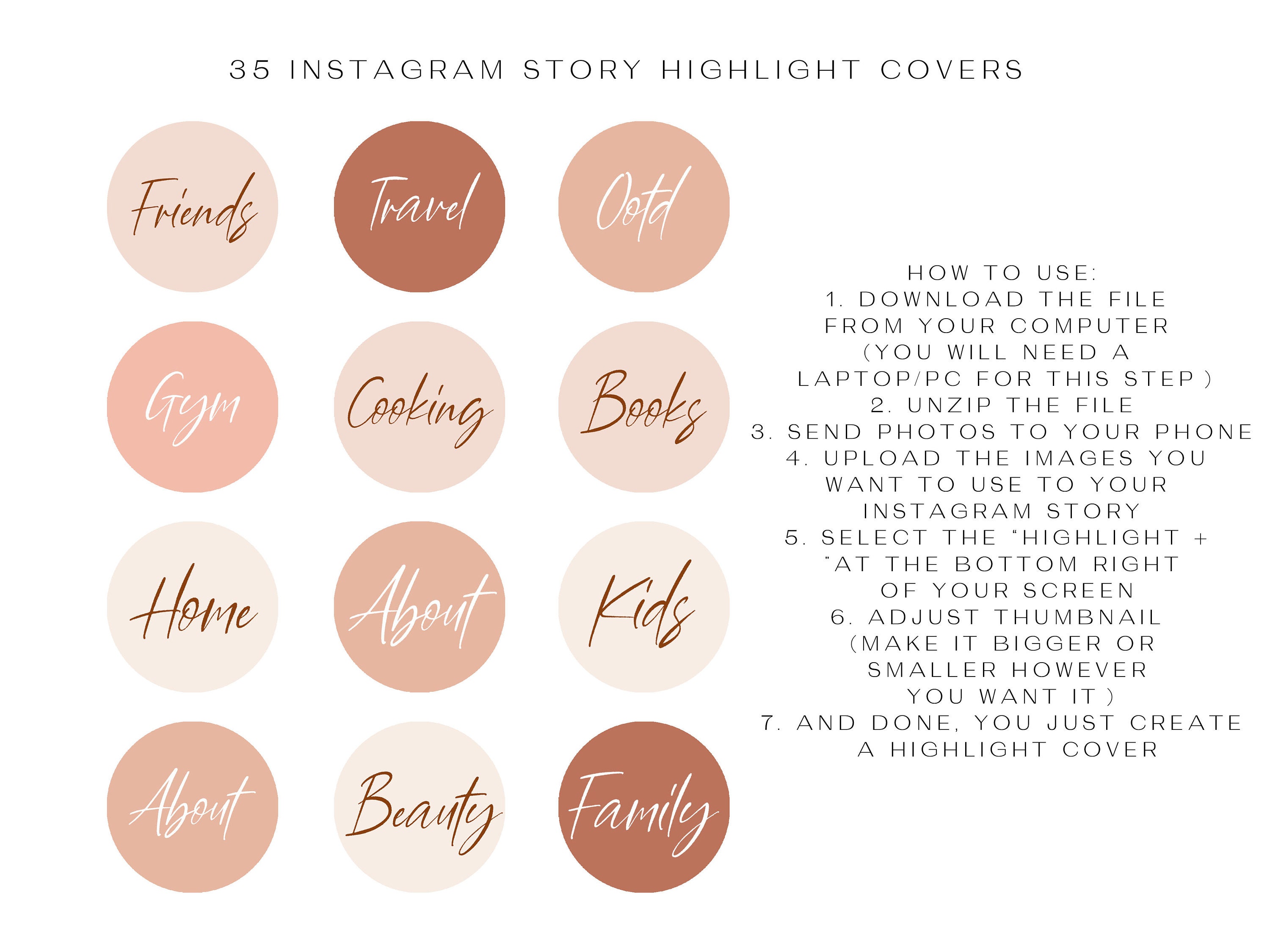 Instagram Highlight Cover Insta Stories Line Art Social | Etsy