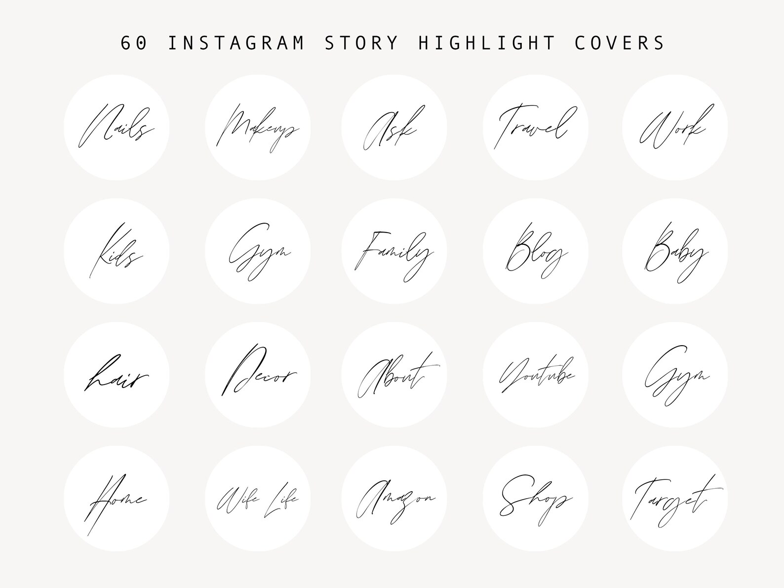 Instagram Highlight Cover Instagram Text Highlight Cover | Etsy