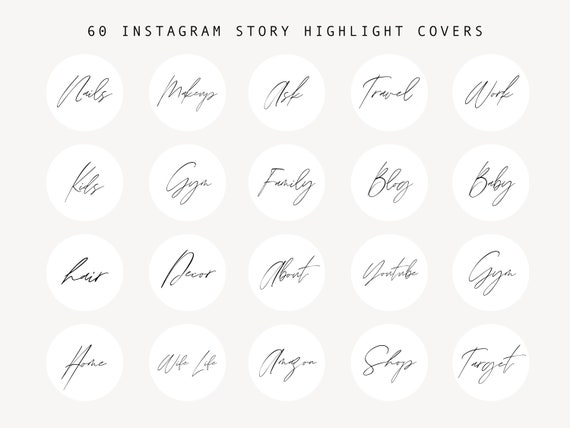 Instagram Highlight Cover Instagram Text Highlight Cover | Etsy