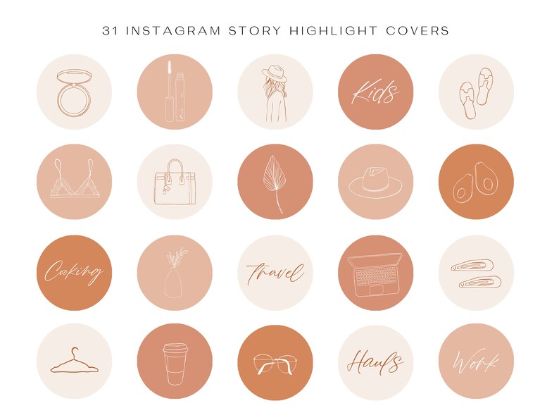 Instagram Highlight Cover Highlight Cover Icons Social | Etsy