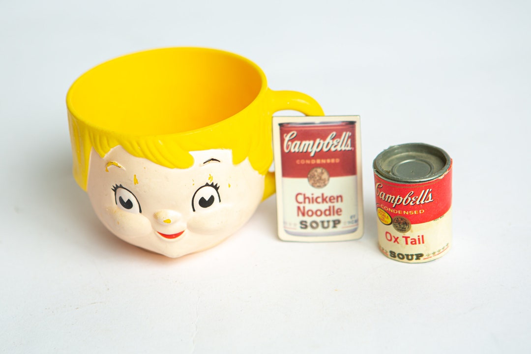 Vintage 1970s Children's Campbell's Soup Cup With Magnet and Toy Soup ...