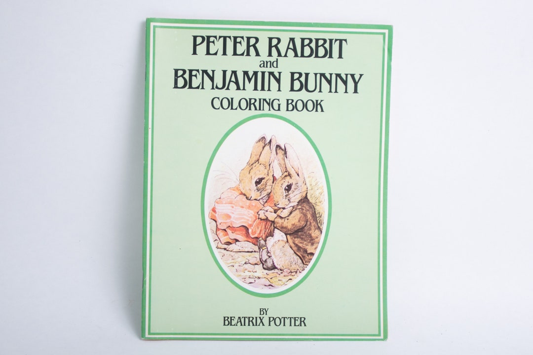 Peter Rabbit and Benjamin Bunny Coloring Book by Beatrix Potter - Etsy