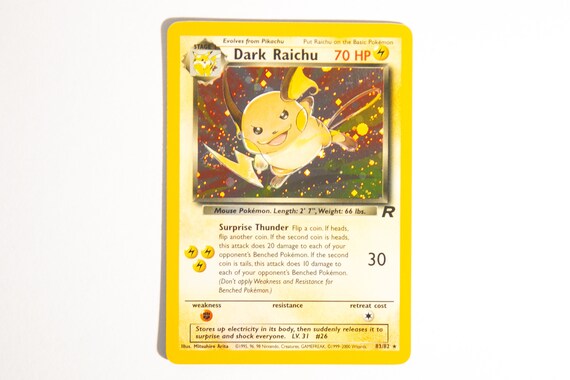 Rare Raichu Card