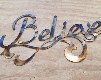 Believe Sign | Etsy