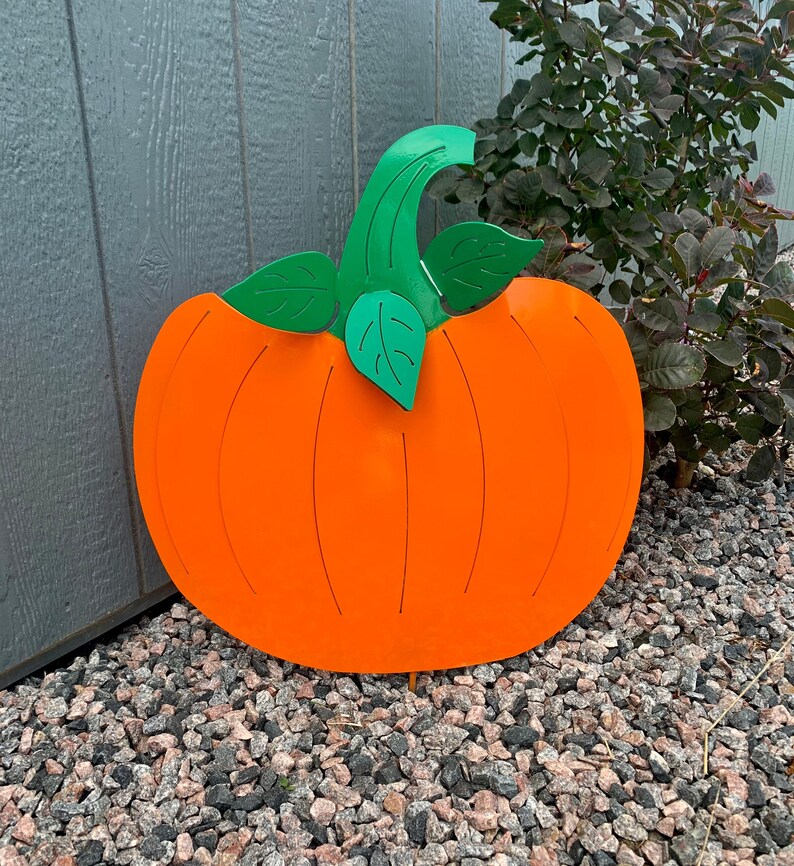 Large Metal Pumpkin - Etsy