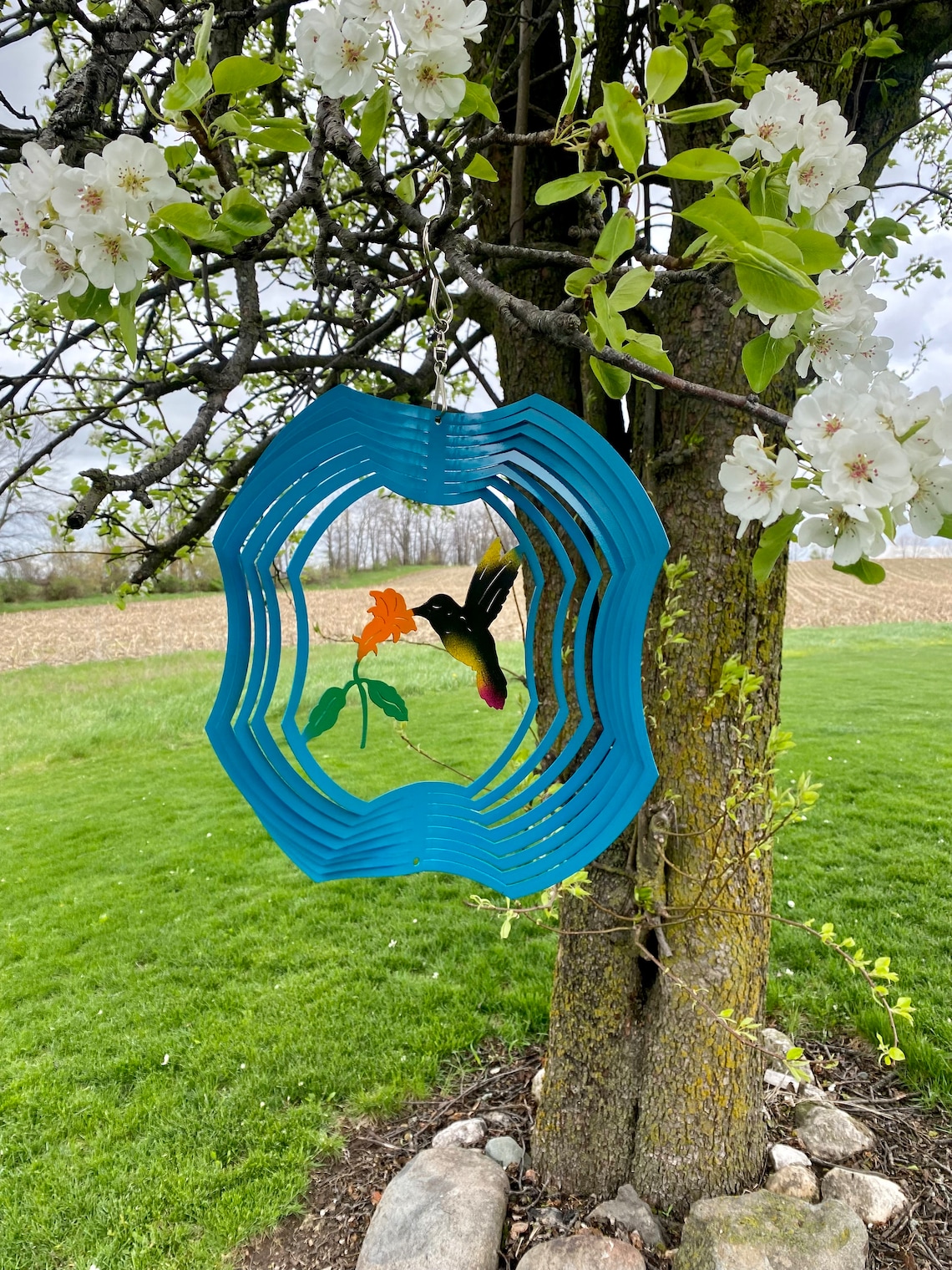 Metal Hummingbird Wind Spinner/ Metal Wind Spinner/ Metal Hummingbird ...