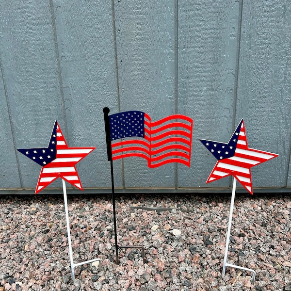 Metal American Flag - Etsy