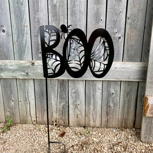 Small Metal Boo Sign - Etsy